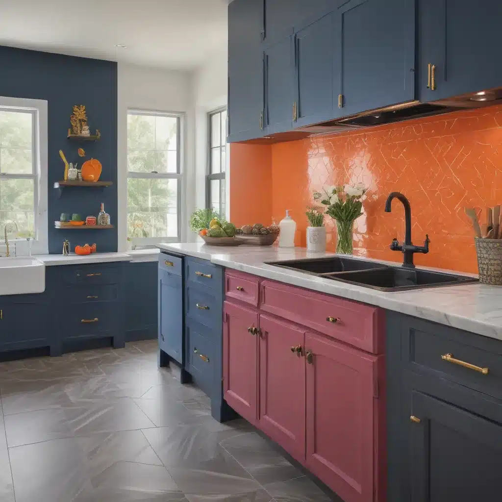 Adding Bold Color Accents to Kitchens and Baths - ABC Home Ltd
