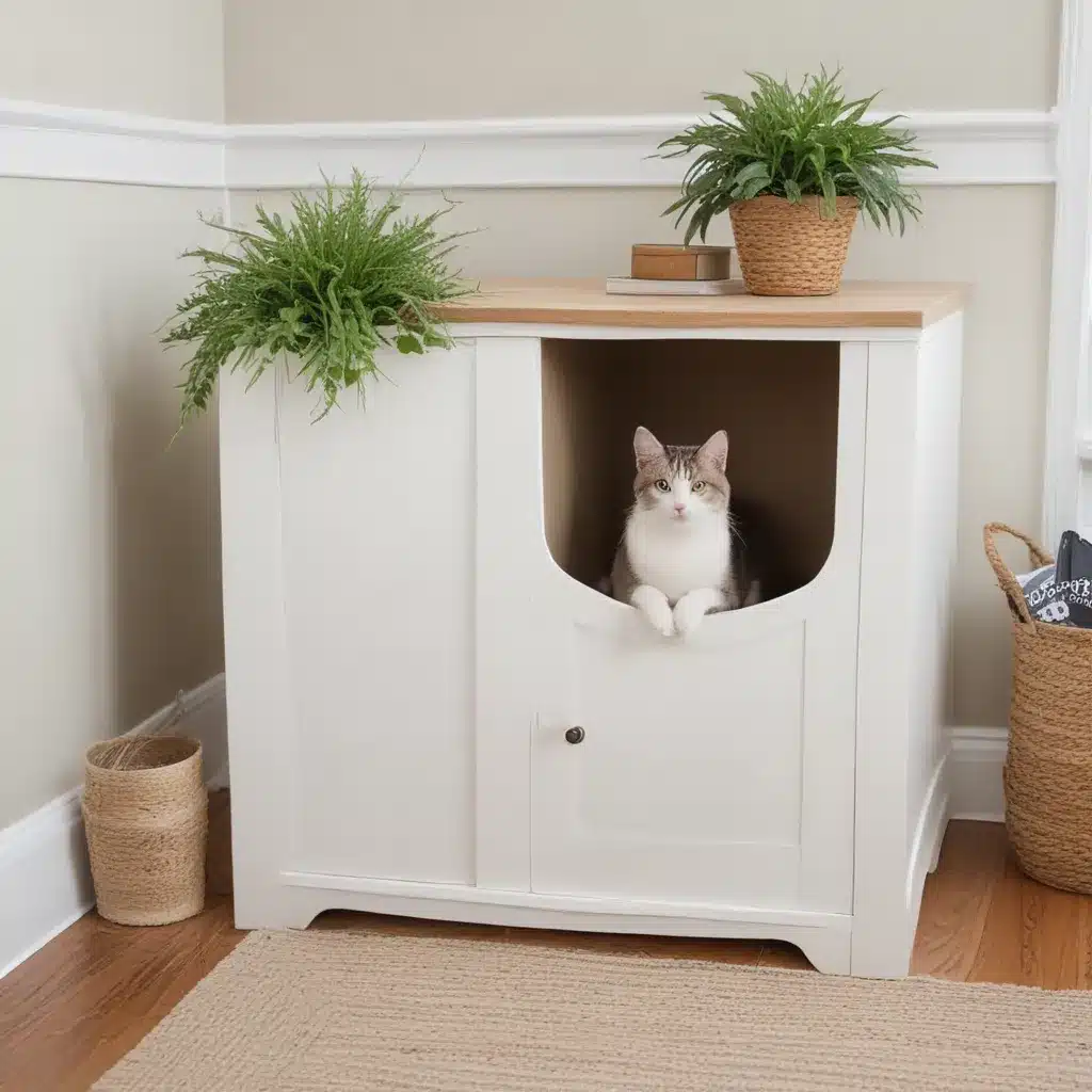 Practical And Pretty Ideas For Hiding Litter Boxes - ABC Home Ltd