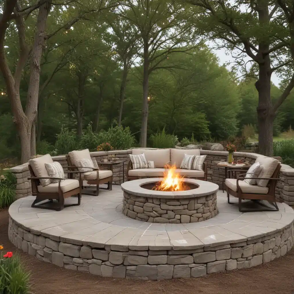 Get Cozy Round Fire with Pit Seating Areas - ABC Home Ltd